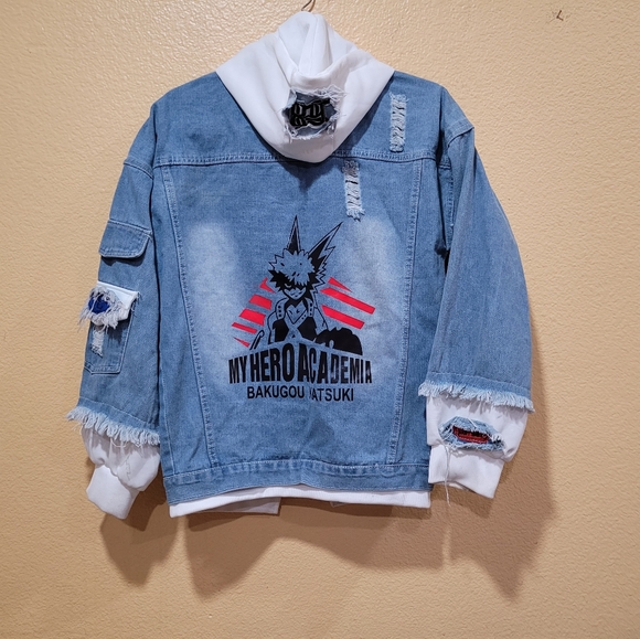my hero academia | Jackets & Coats | My Hero Academia Denim Jacket ...